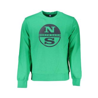 North Sails Geb&uuml;rsteter Sweatshirt mit Logodruck - - Sweatshirts & Hoodies - Herren - Gr&uuml;n - L
