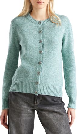 Benetton Damen Maglia Coreana M/L 103me500l Strickjacke, gr&uuml;n, XL