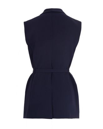 P.A.R.O.S.H. Shawl Collar Gilet - Navy