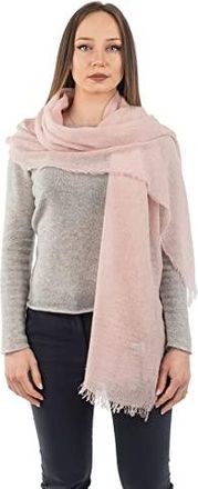 DALLE PIANE CASHMERE Pashmina 100% cachemire - Made in Italy - Femme, Couleur: Rose, Taille unique