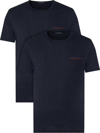 Emporio Armani T-Shirt-Set EM000391 AF25022 MB143 Dunkelblau Regular Fit