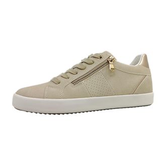 Geox M&auml;dchen D Blomiee Sneaker, Off White Lt Gold, 41 EU