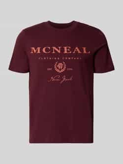 Mc Neal T-Shirt mit Label-Print und Rundhalsausschnitt