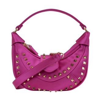 La Carrie Damen Schultertasche mit Rei&szlig;verschluss- Magnetknopf - - Bags - Damen - Rosa - ONE SIZE