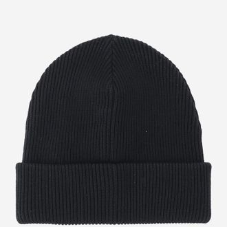 Gucci Mens Wool Beanie With Web Stripes Black Hat