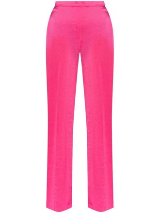 Theory pantalon de tailleur en satin - Rose