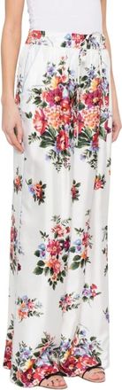 Dolce & Gabbana Femme, Pantalons, Multicolore, Taille: 36 FR Pantalon en soie &agrave; imprim&eacute; floral