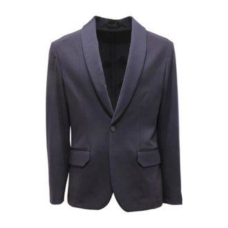 Paolo Pecora Jersey Jacke Made in Italy - - Jackets - Herren - Blau - L