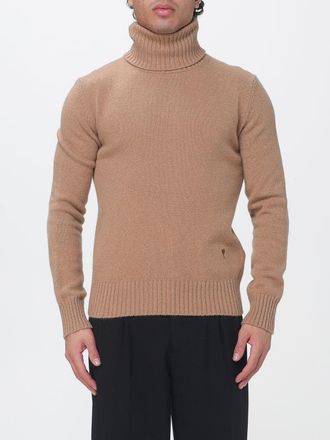Ami Rollkragenpullover aus Merinowolle mit langen &Auml;rmeln und Rippb&uuml;ndchen