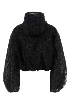 Cecilie Bahnsen Womens Black Organza Aisha Jacket Giubbini