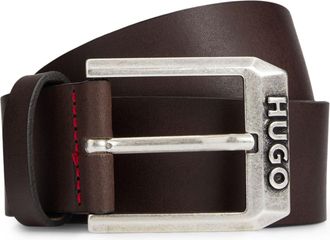 HUGO BOSS Herren Gelio-c_sz40 Gürtel, Dark Brown202, 115 EU