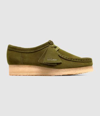 Clarks Mocassins Wallabee Olive Suede