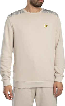 Lyle & Scott Sweatshirt Mit Karomuster, Beige