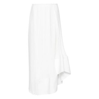 Lanvin Plissee-Midirock - - Skirts - Damen - Wei&szlig; - XS