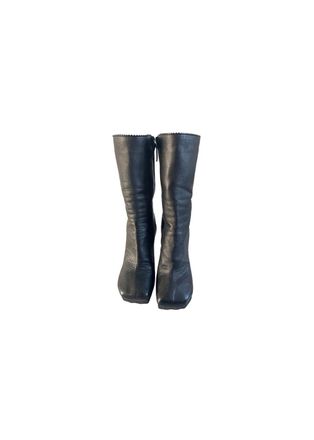 Off-white leather ankle boots Size 39.5