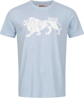 Lonsdale Mens ENDMOOR T-Shirt, Pastel Blue/White, XXL