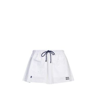 Miu Miu Jupe courte en coton