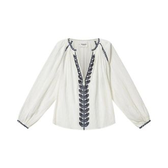 Isabel Marant Lena Bluse - - Blouses & Shirts - Damen - Wei&szlig; - M