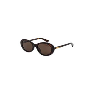 Bottega Veneta Lunettes de soleil ovales - Femme - Accessoires - Brun - Taille: 54 MM