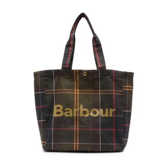 Barbour Telfield Tartan Tote Bag - - Bags - Herren - Braun - ONE SIZE