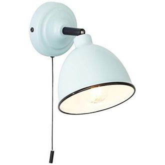 Brilliant lampe Telio applique murale interrupteur &agrave; tirette bleu clair | 1x D45, E14, 28W, adapt&eacute; aux lampes &agrave; suspension (non inclus) | &Eacute;chelle A ++ &agrave; E | Ave