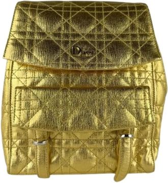 Dior Sac &agrave; dos vintage Pre-owned - Femme - Pre-owned - Jaune - Taille: ONE Size