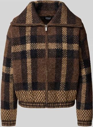 Only Regular Fit Strickjacke mit Allover-Muster Modell MAROON