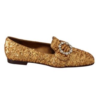 Dolce & Gabbana Flache Loafer - - Shoes - Damen - Gelb - 37 EU
