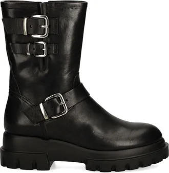 AGL bottes en cuir - Noir