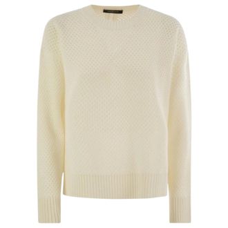 Fabiana Filippi Femme, Pulls, Beige, Taille: 40 FR Pull en Tricot Confortable