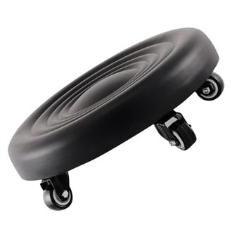 Cabilock Rollbarer Fußhocker mit Weicher Polsterung und Rutschfestem Design Robuste Sitzbank für Büro und Zuhause Ergonomischer Hocker zur Entlastung von Füßen