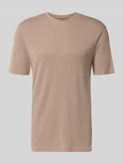 HUGO BOSS Regular Fit T-Shirt aus Lyocell-Leinen-Mix Modell DULEROSTEE