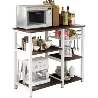 Need Meuble Rangement Desserte de Cuisine,Etag&egrave;res de Cuisine pour Le Stockage,&Eacute;tag&egrave;re Four &agrave; Micro-Ondes Rack Cuisine &eacute;tag&egrave;re Etag&egrave;res de Cuisine,avec 3