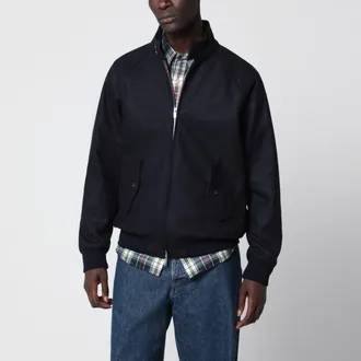 Baracuta Dunkelblaue G9 Melton Jacke