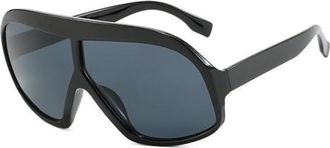 Generic Lunettes De Soleil Sport &Agrave; Grande Monture For Hommes, For Les Vacances En Plein Air Et La Conduite(Black)