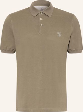 Brunello Cucinelli Brunello Cucinelli Piqu&eacute;-Poloshirt gruen