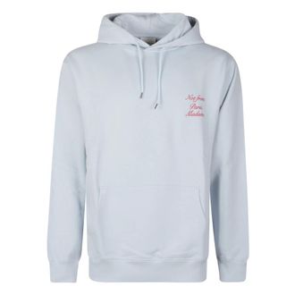 Dr&ocirc;le de Monsieur Le Hoodie Slogan Calligraphy - - Sweatshirts & Hoodies - Herren - Blau - S