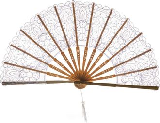 Lazzboy Art Tanz Hochzeitsfest Spitze Silk Faltender Handblumen Fan Handfächer Chinesischer Fächer Bambus Faltfächer Hochzeit Party Tanzen Deko,klappfächer Wa