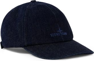 Stone Island Homme, Accessoires, Bleu, Taille: ONE Size Casquette de baseball avec logo brod&eacute;