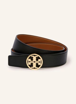 Tory Burch Tory Burch Lederg&uuml;rtel Miller Zum Wenden schwarz