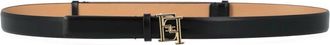 Elisabetta Franchi Femme, Accessoires, Noir, Taille: M Leather Belt