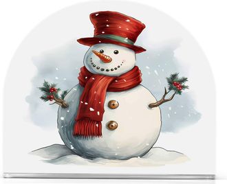 Mnsruu Serviettenhalter Weihnachten Schnee Kristall Klar Acryl Serviettenhalter, Papierserviettenhalter Esstisch Spender f&uuml;r K&uuml;che Restaurant Home Decor Bar 