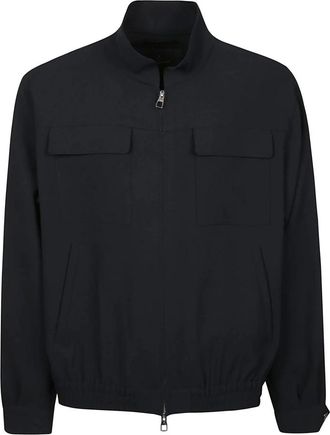 Montecore Homme, Vestes, Noir, Taille: 2XL Veste Zipp&eacute;e &agrave; Poches Plaqu&eacute;es
