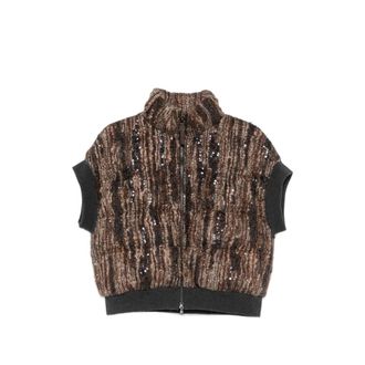 Brunello Cucinelli Sequin-embellished Sleeveless Gilet