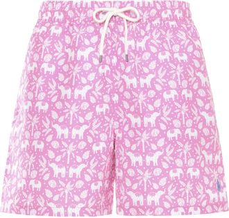 Ralph Lauren Homme, Maillots de bain, Rose, Taille: M Traveler Swimming Trunks