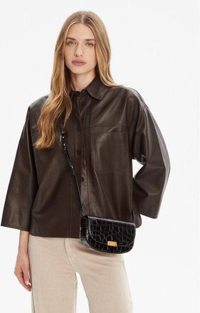 Tommy Hilfiger Handtasche Party Le Mini Crossover Croc AW0AW18203 Braun