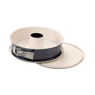 Dr. Oetker Springform mit Flach- und Rohrboden &Oslash; 28 cm BACK-TREND, Kuchenform mit 2 B&ouml;den, runde Backform aus Stahl mit keramisch verst&auml;rkter Antihaft-Beschichtu