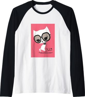 Pussy Deluxe Glasses Cat Raglan