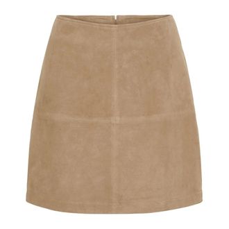 Notyz Midi-Wildlederrock - - Skirts - Damen - Braun - XS