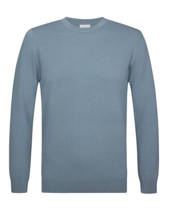 Profuomo Leichter Rundhalspullover mit Tencel in